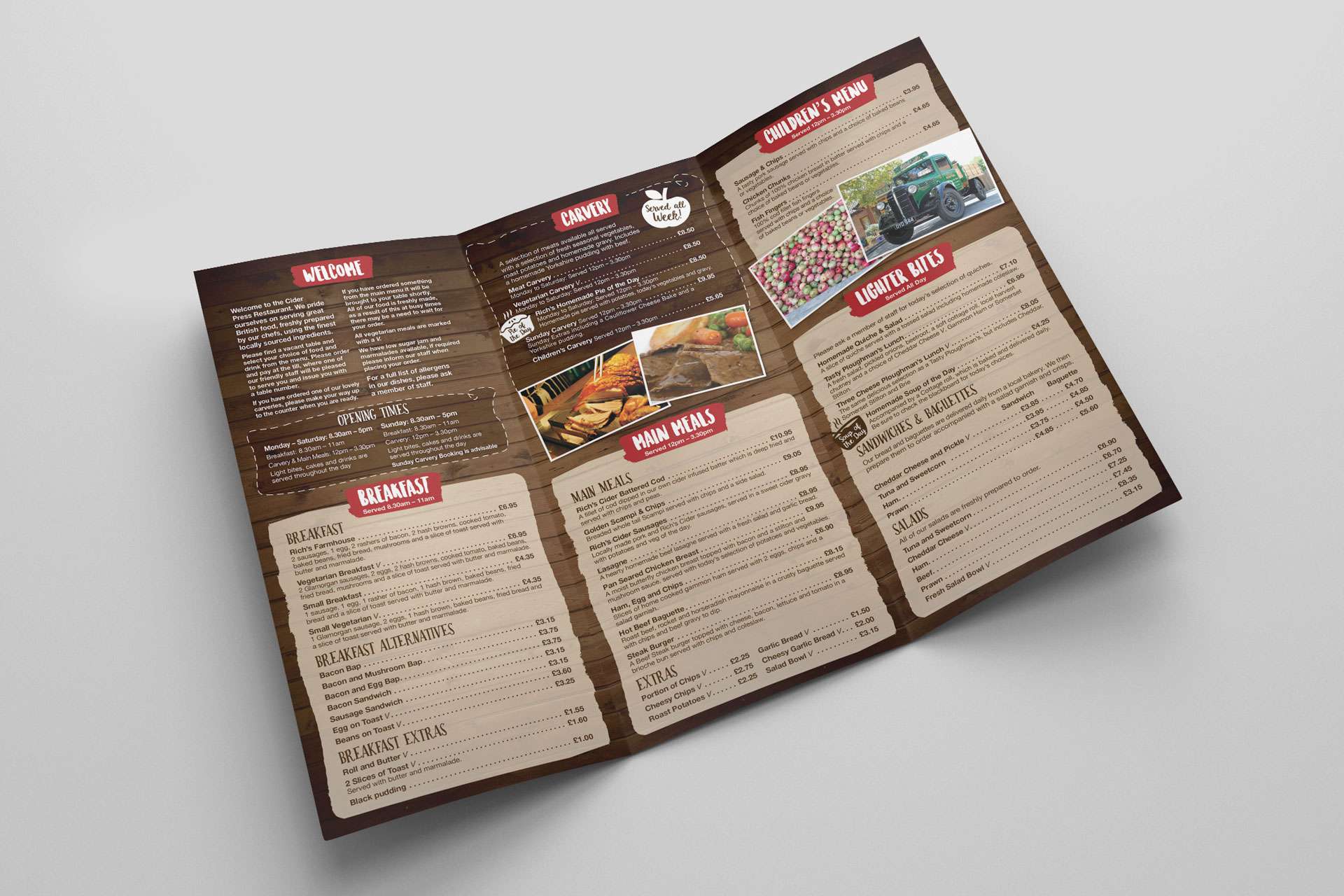 Rich's Cider Farm | Menu & Signage Design | Somerset | The Design Hive